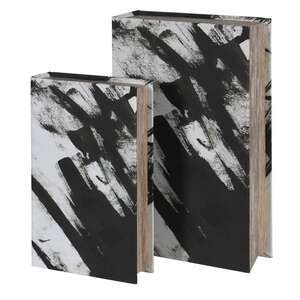 Large Brush Stroke Book Box | Grove Home & Design
