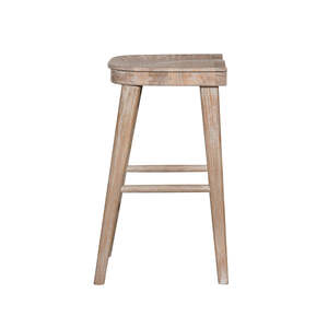 Kingston White Washed Oak Stool | Grove Home & Design