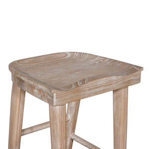 Kingston White Washed Oak Stool | Grove Home & Design